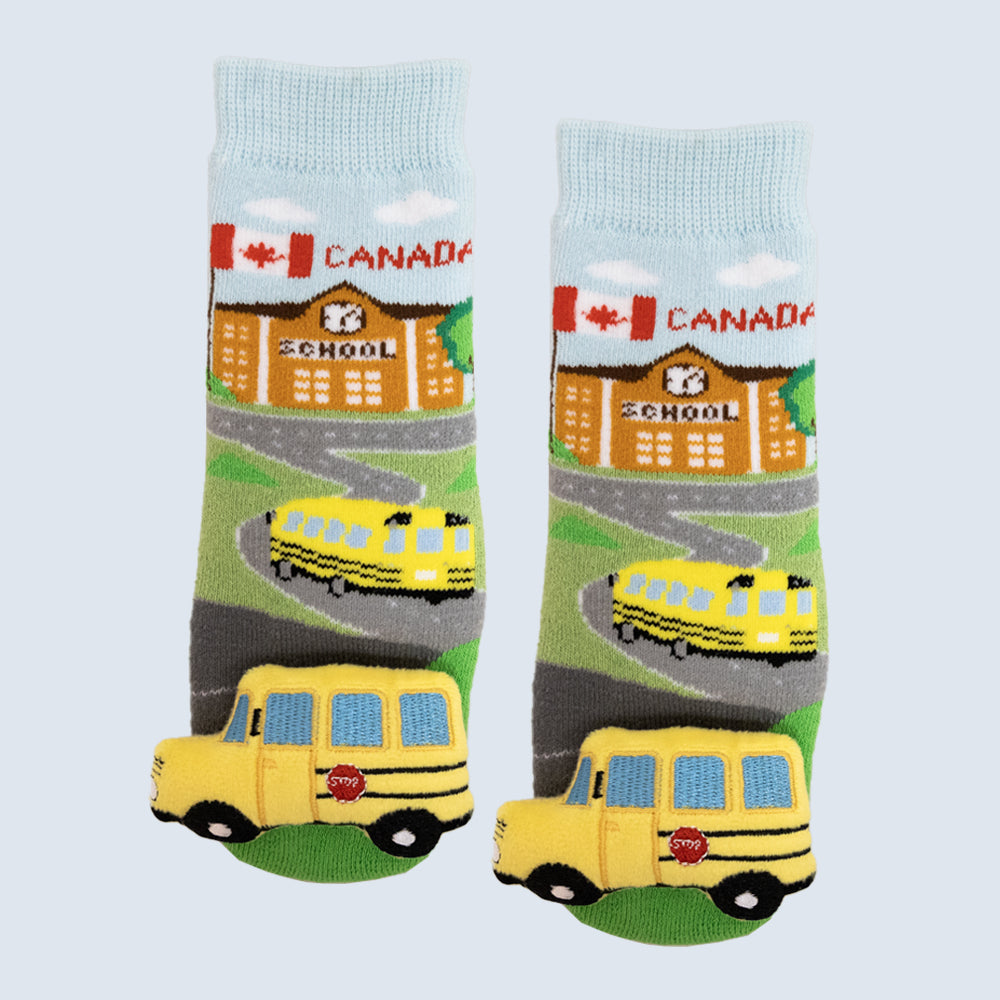 Canada School Bus Socks | Messy Moose Socks – Messy Moose Socks Canada